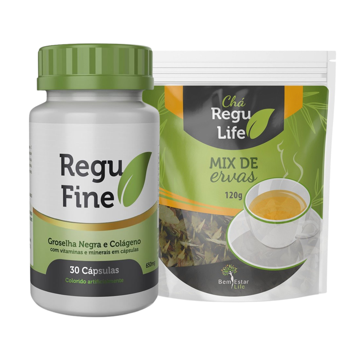 Regu Fine e Regu Life Melhor Combo Emagrecedor